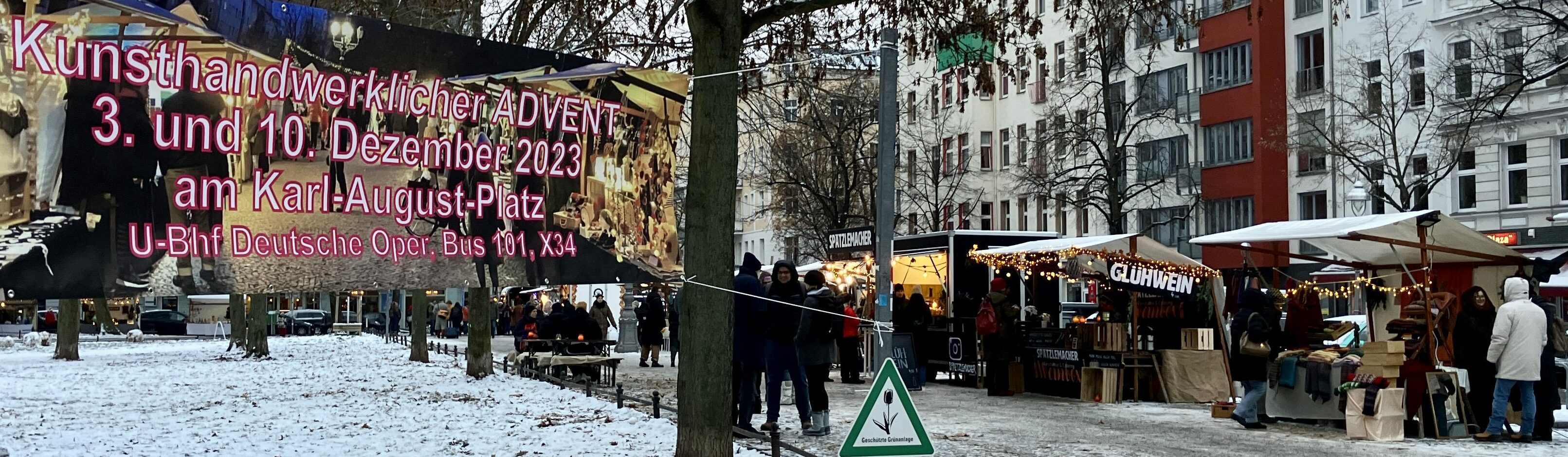 Weihnachtsmarkt 2023 – Karl-August-Platz im Karl-August-Kiez